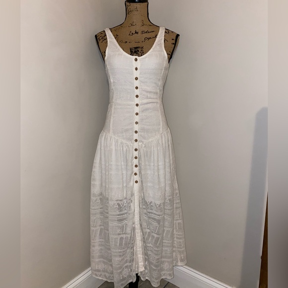 Shyanne | Dresses | Shyanne Womens Drop Waist Button Front Sleeveless ...